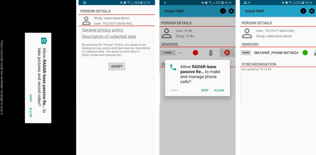 pRMT (Passive App) - RADAR-base