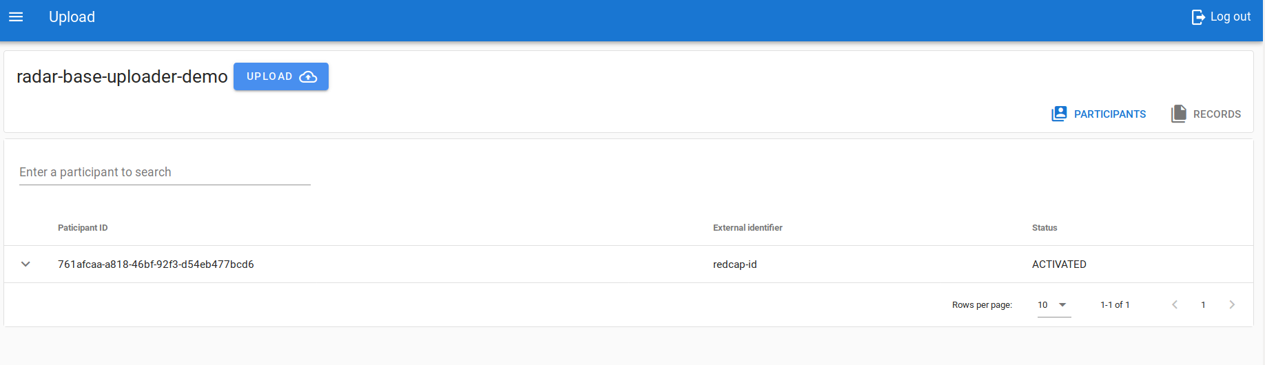 Upload Connector - RADAR-base